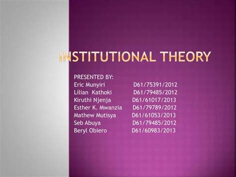 Ppt Institutional Theory Powerpoint Presentation Id5526445 Ppt Institutional Theory Powerpoint Presentation Id5526445