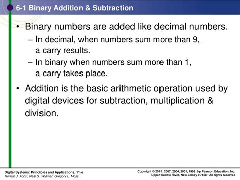 Ppt Chapter 6 Digital Arithmetic Operations And Circuits Powerpoint Presentation Id6833924