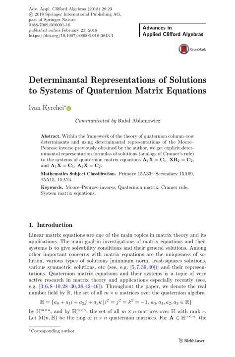 Pdf Determinantal Representations Of Solutions To Systems Of