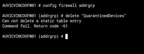 technical tip steps to delete the configuration o fortinet community