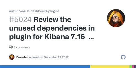 review the unused dependencies in plugin for kibana 7 16 7 17 · issue