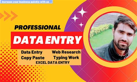 do data entry web research copy paste excel work typing and email