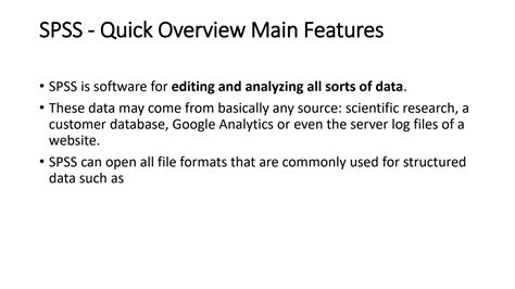 SOLUTION: Spss software - Studypool