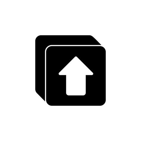 Cube Arrow Vector Icon Illustration Vector Art At Vecteezy