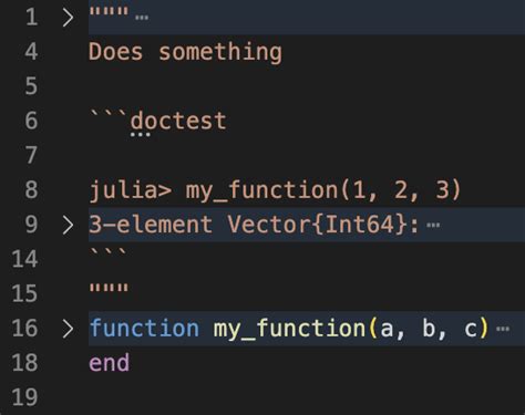 Docstrings Should Fold With Functions · Issue 3284 · Julia Vscode