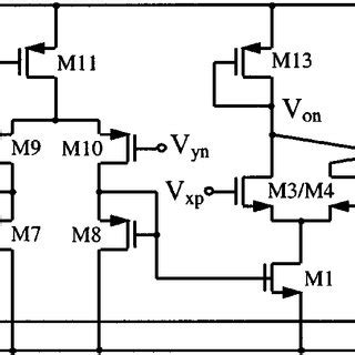 Circuit Diagram Of The Fully Differential Amplifier Download