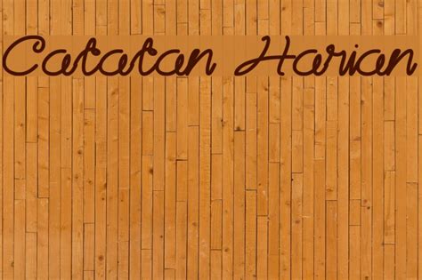 Catatan Harian Font FFonts Net