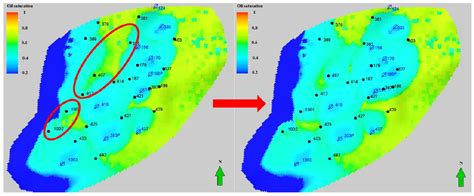 Oil Saturation Areal View For Base And Optimal Case Download
