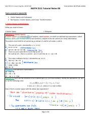Understanding Vector Spaces and Subspaces in Linear Algebra | Course Hero