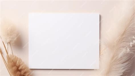 Premium Ai Image Invitation Or Business Card Template With Empty