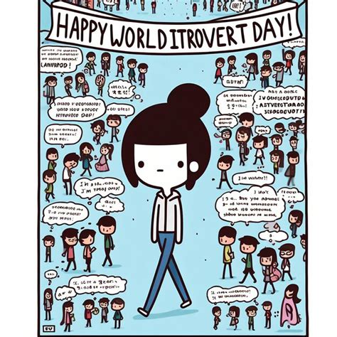 premium photo design for world introvert day