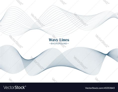 Abstract Background With Flowing Lines Waves Vector Image