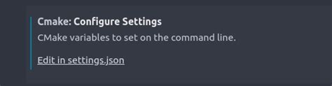 Confusing Guidance Around Cmake Settings Issue Microsoft Vscode Cmake Tools GitHub
