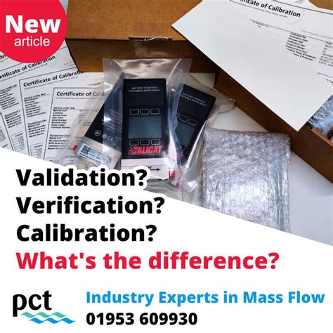 Differences between Validation, Verification and Calibration
