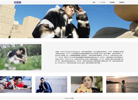 【htmlcssjavascript】明星10页 王鹤棣主题网页 带js留言表单 多多鱼网页成品源码 学生网页作业成品网页作业网页设计学生网页模板网页下载网页大作业毕业设计