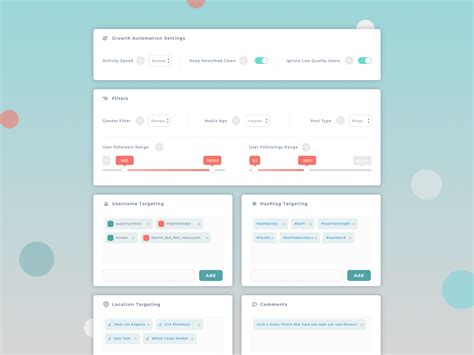 Dashboard Filters By Helen Zarembo On Dribbble