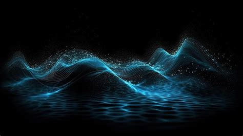 Premium Ai Image An Abstract Representation Of Sound Waves And Music Frequencies Generative Ai