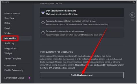 how to enable or disable two fac­tor authen­ti­ca­tion 2fa on discord