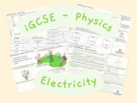 Edexcel IGCSE Physics Electricity Bundle Teaching Resources