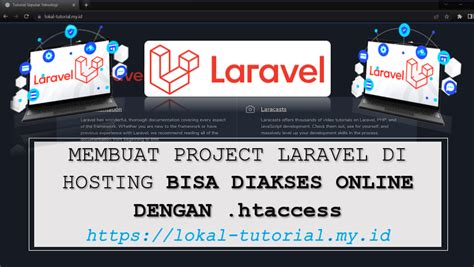 membuat project laravel di hosting bisa diakses online dengan htaccess
