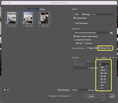 Export Artboards To Separate Print Ready Pdfs In Adobe Illustrator