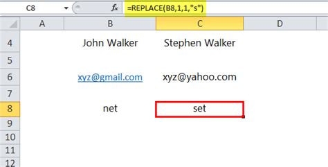 Excel Replace Function How To Use Examples And Template