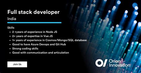 fullstackjobs nodejs vuejs cosmosdb sql currentlyorion