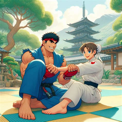Ryu And Chun Li Training In The Mountains 2 By Bbbeto On Deviantart