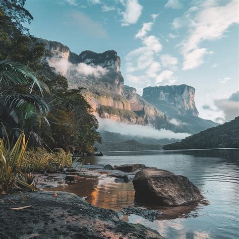 Premium Photo Canaima National Park Stunning Tepui Landscape