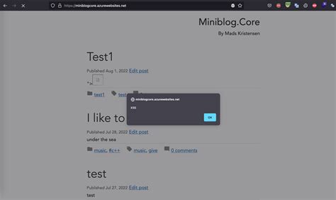 Cross Site Scripting Xss In Posts · Issue 178 · Madskristensen