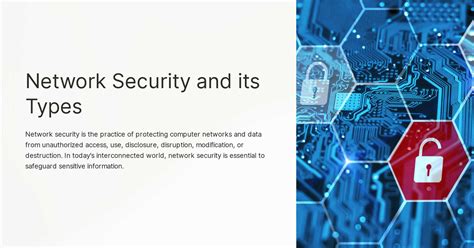 Network Security And Its Types