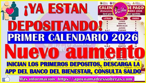 Ya Tenemos El Primer Calendario Oficial 2026 De La Pensión Bienestar