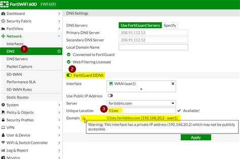 Configure Fortigate Ddns With Free Ddns Service