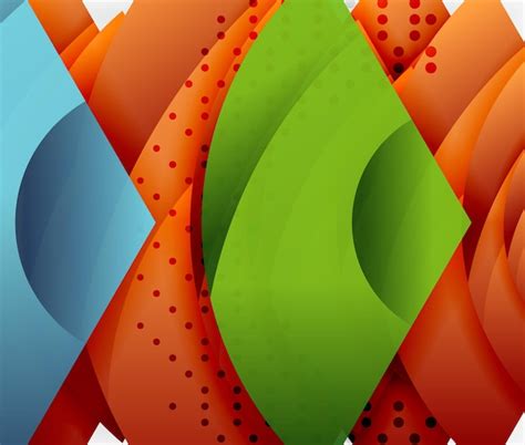 Premium Vector Swirl And Wave 3d Effect Objects Abstract Template
