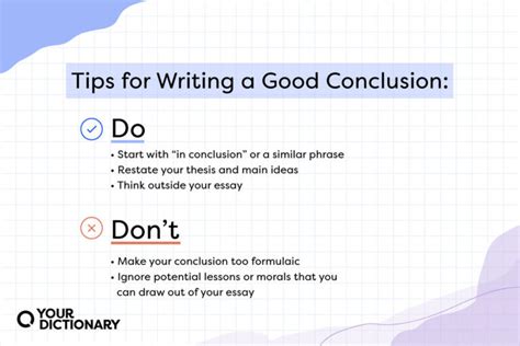 Examples Of How To Write A Conclusion