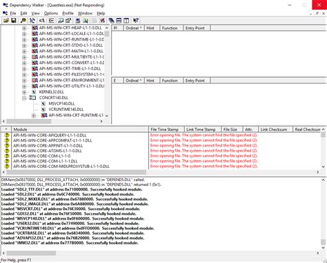 Dll Debugging Load Time Error In C Sdl2 Program Compiled With Vs2015 On Win10 Stack Overflow