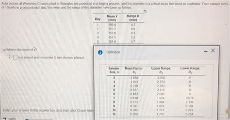Solved Find X R What Are The UCL X And LCL X Using Chegg Com
