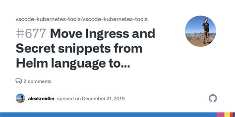 Move Ingress And Secret Snippets From Helm Language To Regular K S As Well Issue Vscode