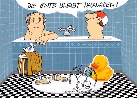 Maximumkarte Gummiente Loriot Ente Bleibt Draussen Neu Gemäss Beschreibung In Dottikon Für