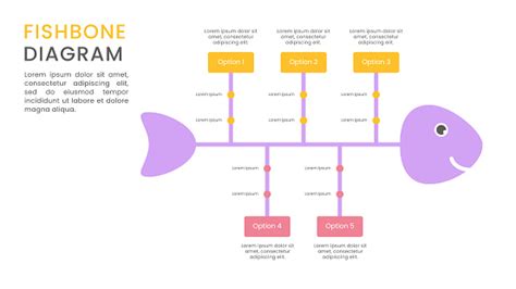 5 단계로 구성된 피쉬본 다이어그램 인포 그래픽 템플릿 디자인 0명에 대한 스톡 벡터 아트 및 기타 이미지 0명 3 개념 Istock