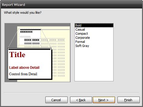 Create A Report In MS Access Using Report Wizard