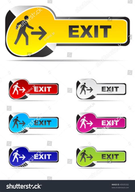 Exit Banners Stock Vector Royalty Free 45935332 Shutterstock