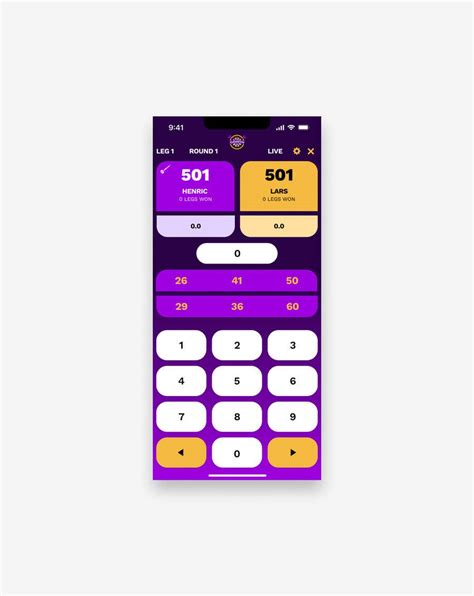Entry By Darynakramar For Mobile App Design For Dart Scoring App Freelancer