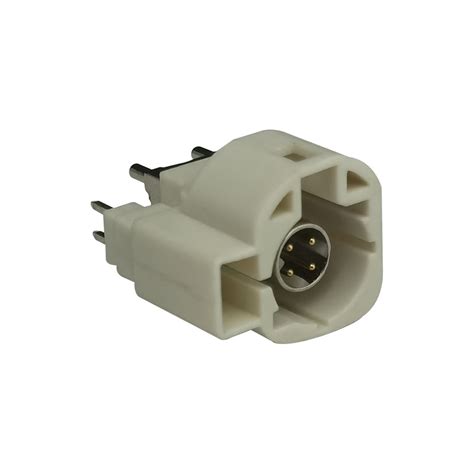Fakra Hsd Connector 4 Cole Pcb Mount Straight Automotive Signal Connector