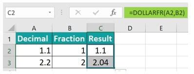 DOLLARFR Excel Function Syntax Examples How To Use