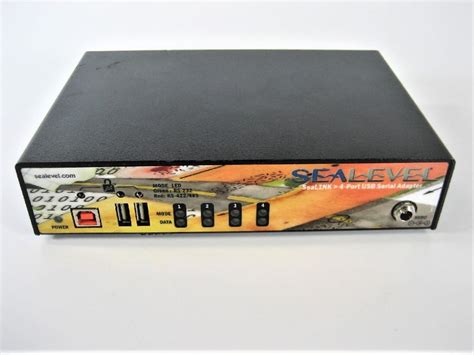 SeaLevel SeaLink USB To 4 Port DB9 Serial Interface Adapter 2433 Used Max Marine Electronics