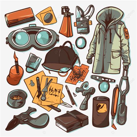 Forensics Clipart Clip Art Collection Of Various Clothing Cartoon Vector Art Clipart Cartoon