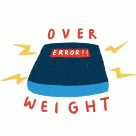 Scale With Caption Overweight In English Sticker Weighing Scale Error Over Weight Discover