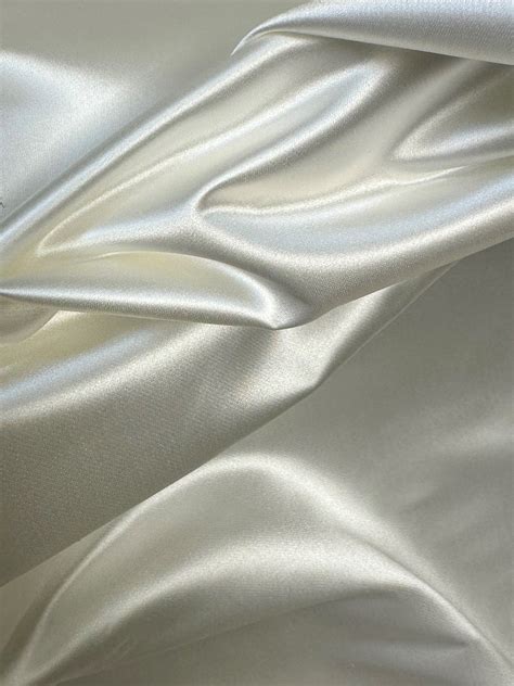 Ivory Silk Duchess Satin Display Duchess Satin Silk Satin Fabric
