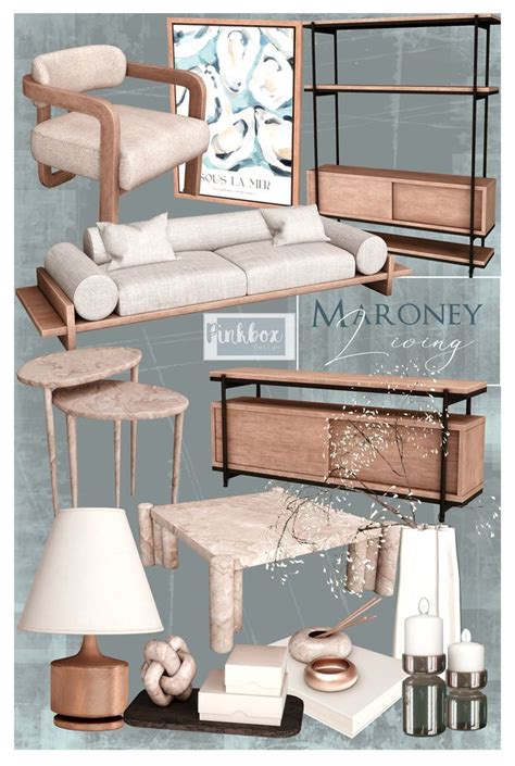 Maroney Living Pinkbox Anye Sims 4 Cc Furniture Living Rooms Sims 4 Bedroom Living Room Sims 4